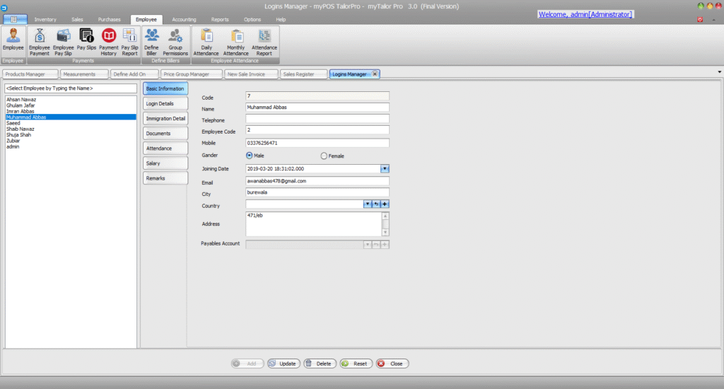 Tailor Management Software | Tailor Shop Management Software